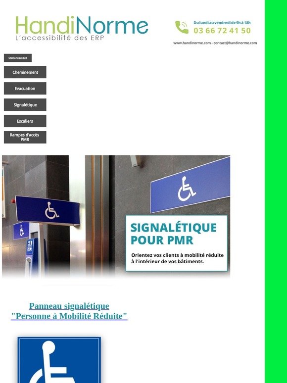 Handinorme: Signalétique PMR : Panneaux, Pictos, Comment mettre en ...