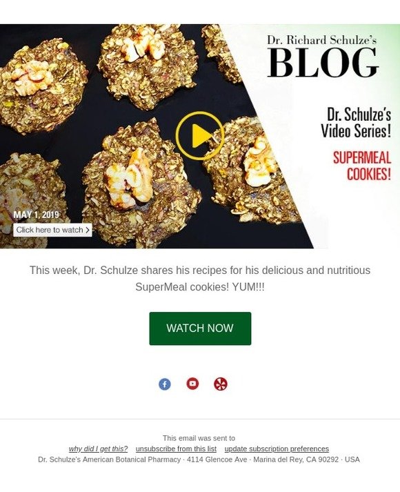 Dr. Schulze: SuperMeal Cookies! | Milled