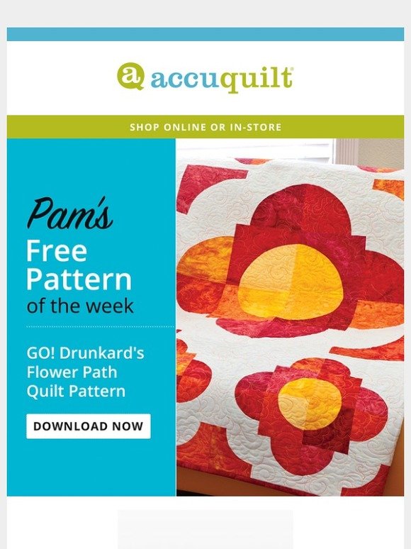 AccuQuilt: Your free pattern has arrived | Milled