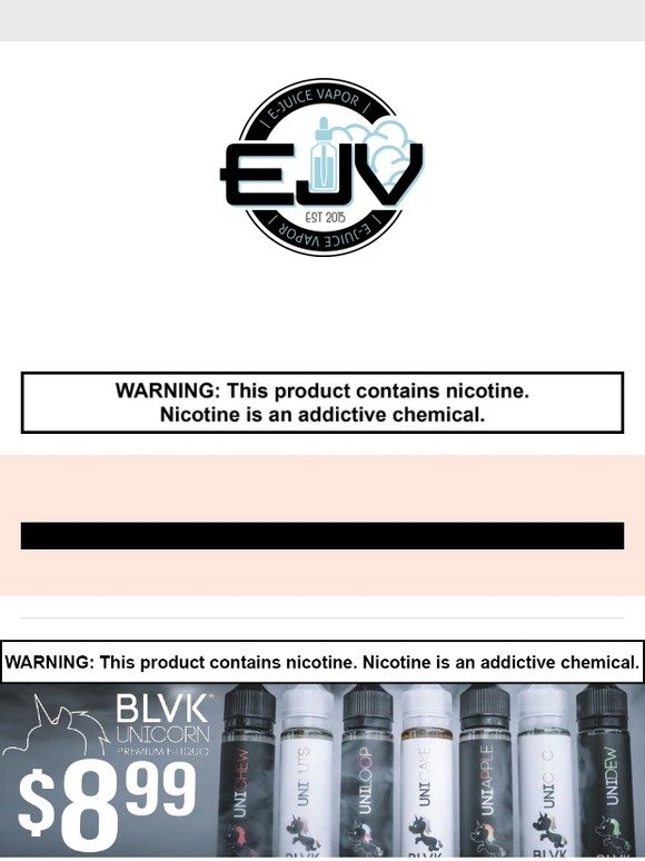 E-Juice Vapor: $8.99 Surprise Sale • Chubby Bubble Vapes + BLVK Unicorn ...