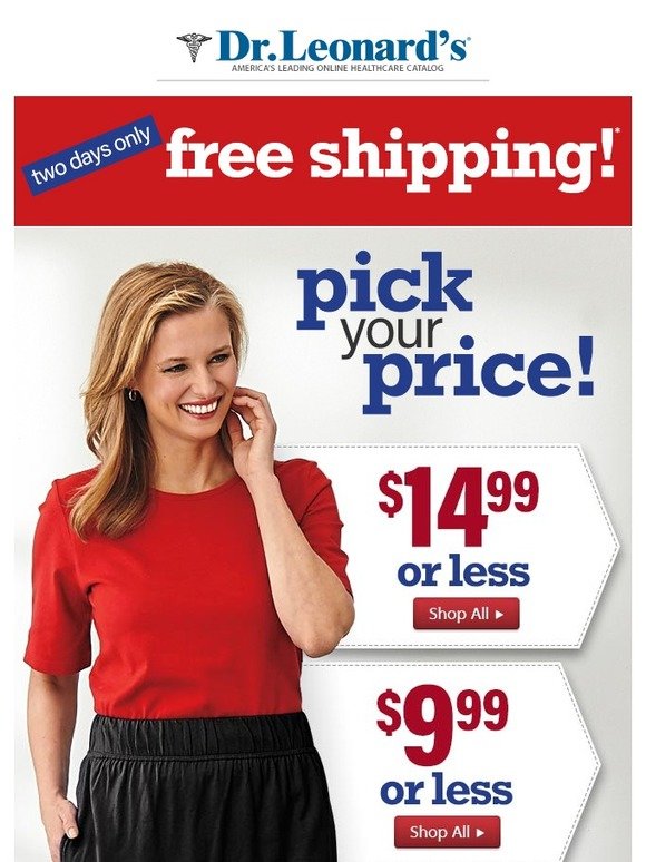 Dr. Leonard's: Pick a Price! $14.99, $9.99 or $5.99 and Under | Milled