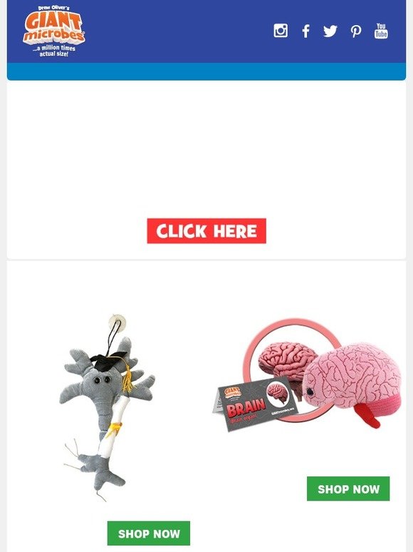 GIANTmicrobes: Celebrate Graduation with Extra Brain Cells! | Milled