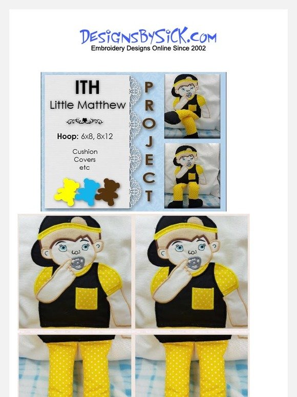 DesignsBySiCK.com: New Embroidery Design Sets in the Past Week On ...