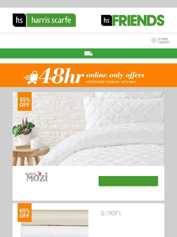 Harris Scarfe: Soren 1000TC Sheet Set for $69.95! | Milled