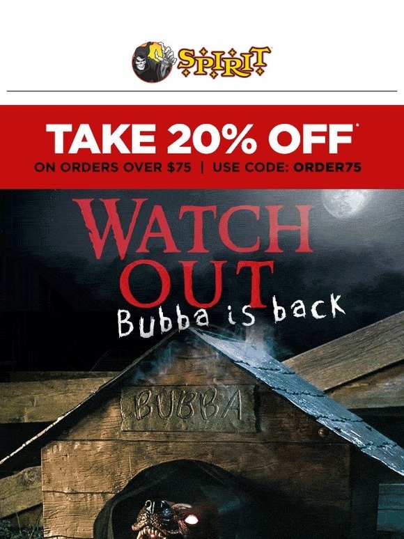 Spirit Halloween: Bubba Animatronic is BACK from the Underworld | Milled