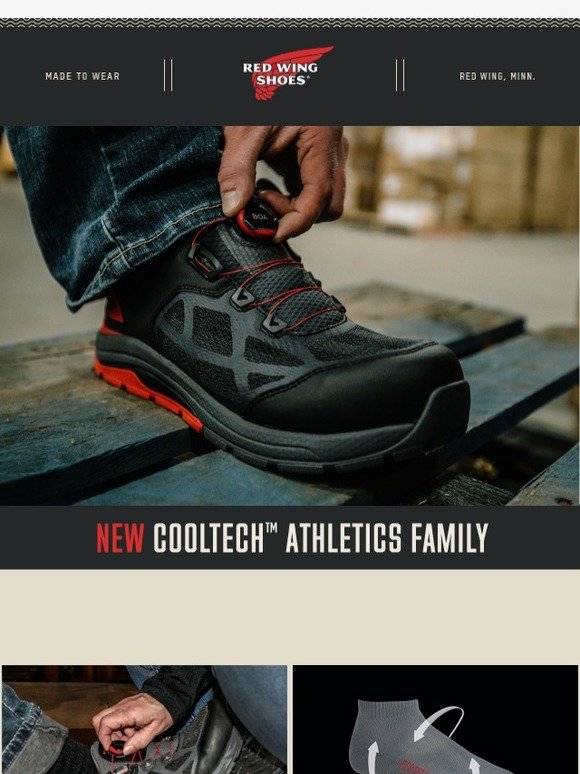 Red Wing Shoes: Stay fast and cool on your feet: NEW CoolTech Athletics ...