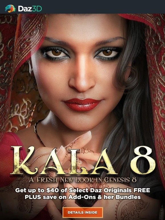 DAZ 3D: Kala 8 - A Fresh New Look in Genesis 8 | Milled