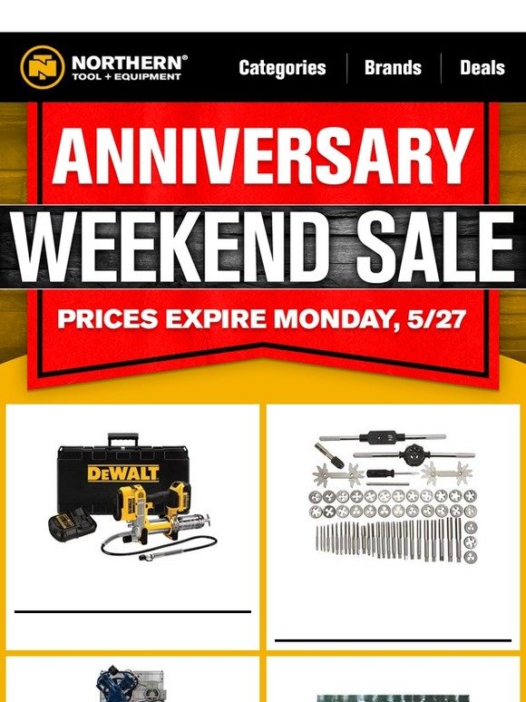 Northern Tool: Weekend Deals End Soon! | Milled