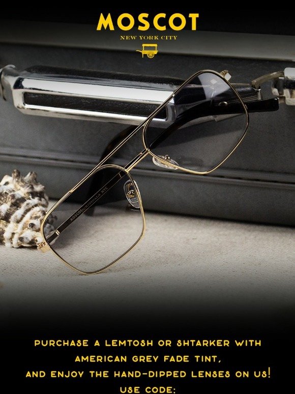 Moscot: American Grey Fade Tint in Honor of Memorial Day | Milled