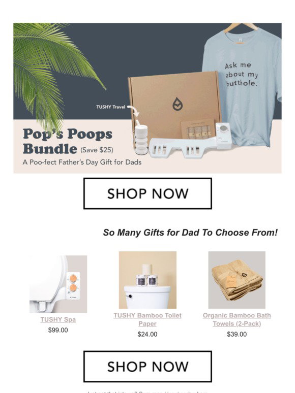 TUSHY: Pop's Poop. Dad's Doo. Papa's Caca. 💩 | Milled