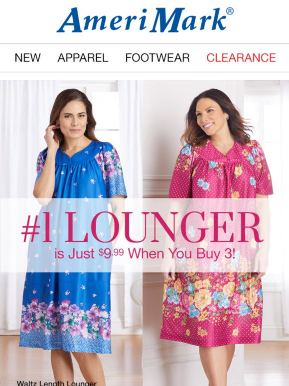 AmeriMark: Loungers and House-dresses from JUST $9.99! | Milled