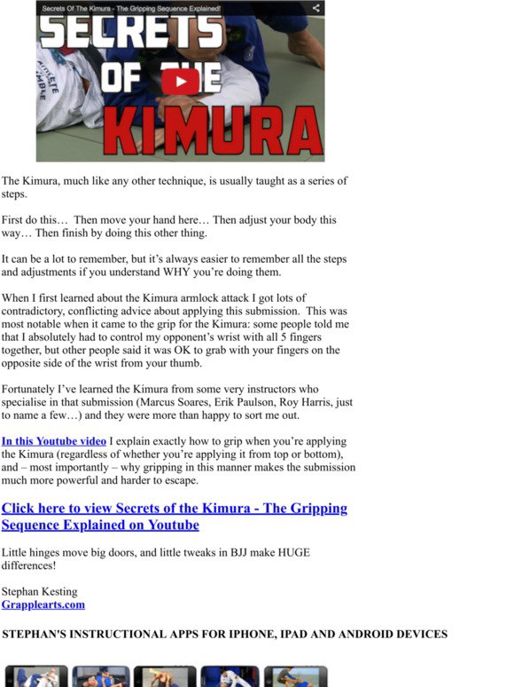 Grapplearts: Secrets of the Kimura: The Kimura Gripping Sequence ...