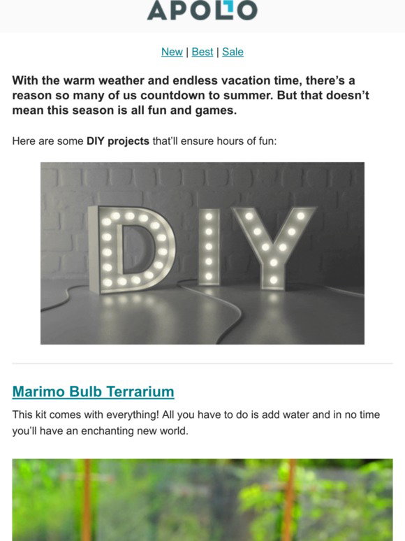 Apollo Box: DIY Projects To Keep You Busy This Summer | Milled
