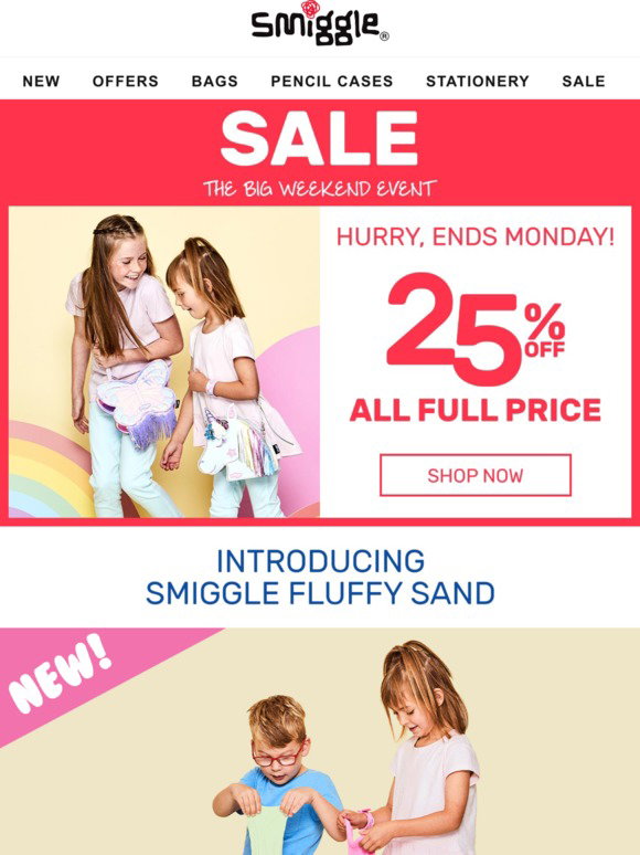 Smiggle: Introducing the latest Smiggle craze, Fluffy Sand! | Milled