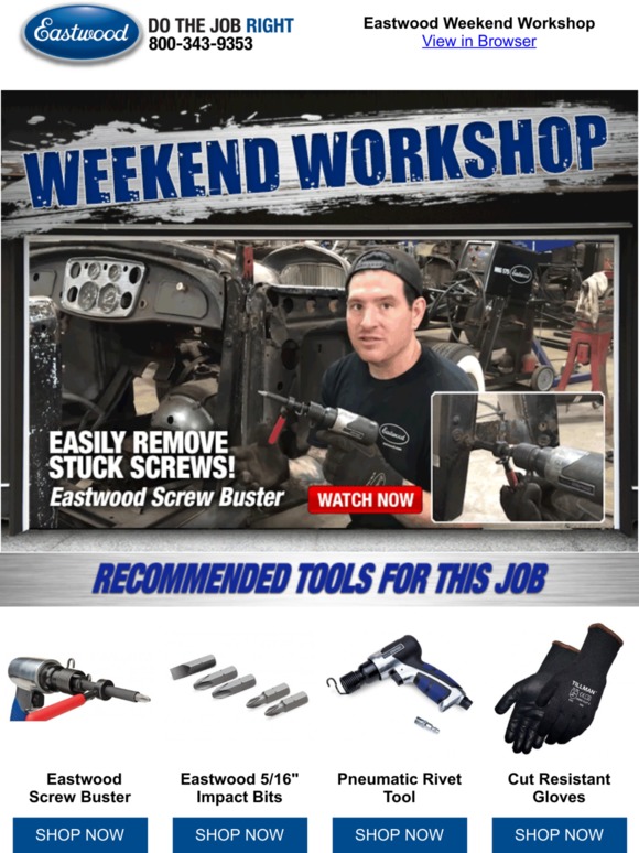 Eastwood: 🔧 Weekend Workshop: Screw Buster! | Milled