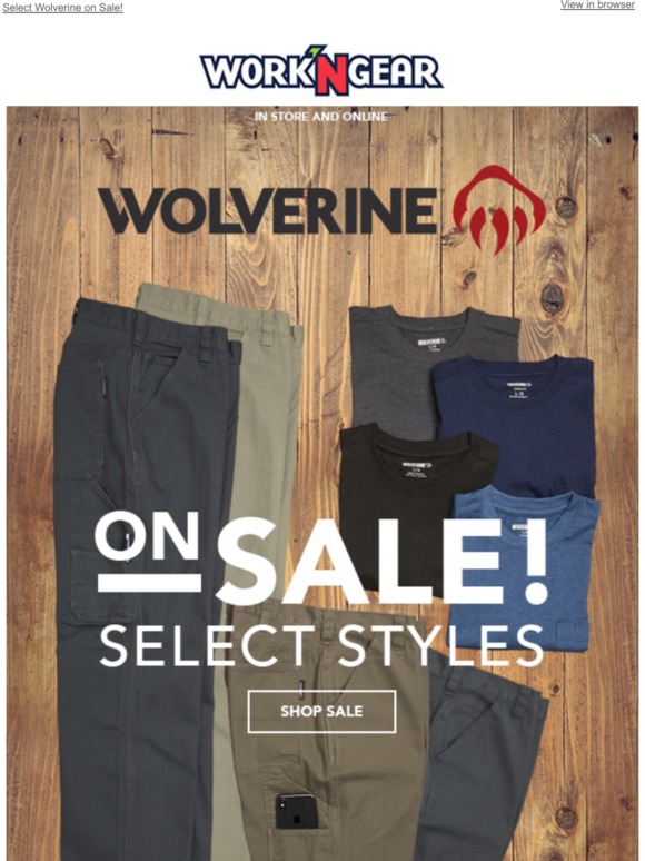 Work 'N Gear: Select Wolverine Workwear on Sale! | Milled