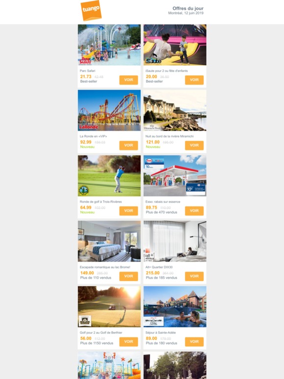 Tuango: La Ronde | Parc Safari | Golf Métabéroutin et plus | Milled