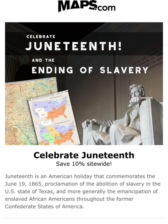 Maps: Celebrate Juneteenth with a Historical Map | Milled