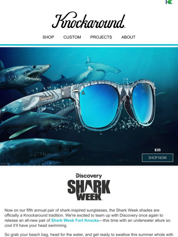Knockaround: 🦈 Shark Week Fort Knocks—Now Available! | Milled