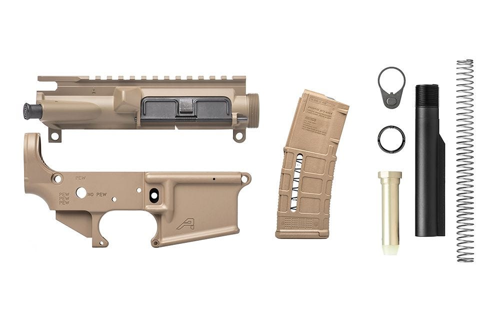 aero precision: ONLY $189.99 - AR15 PEW FDE Lower Receiver Set with ...