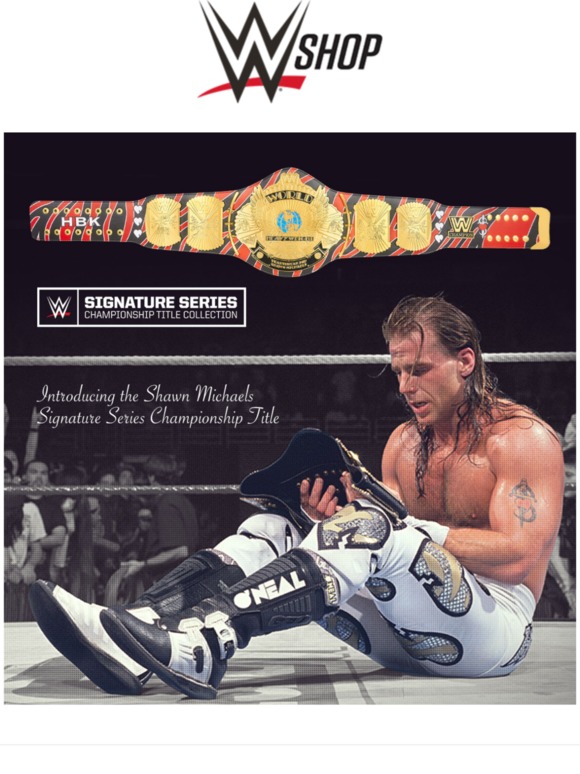 WWE Shop: Introducing the 1st WWE Signature Series Championship Title ...