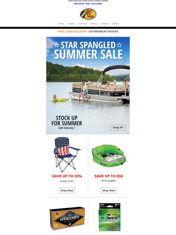 Bass Pro Shops: Grab these summer must-haves during the Star Spangled ...