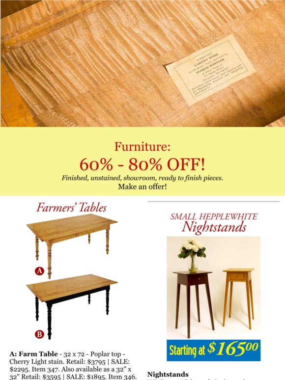 Eldred Wheeler: Porringer Dining Tables, Farmer's Tables, Candlestands ...