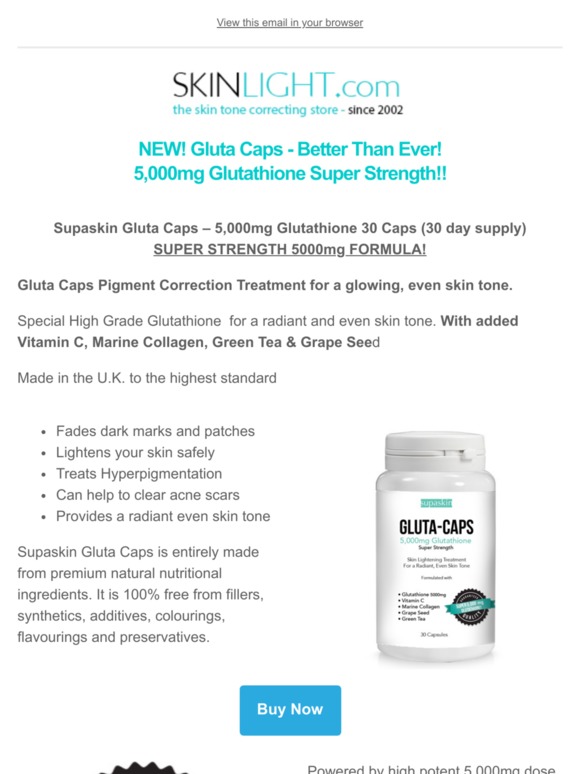 SkinLight: Gluta Caps - Better Than Ever! 5,000mg Glutathione Super ...