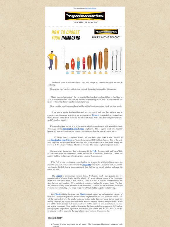 Hamboards: How to choose your Hamboard | Milled