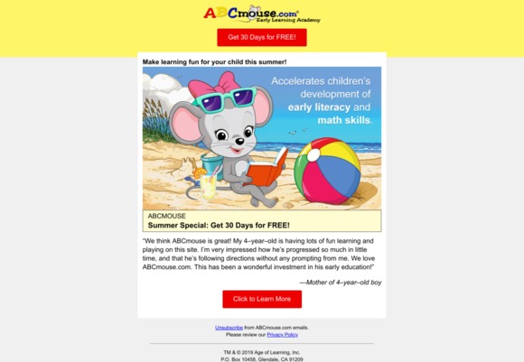 ABCmouse: Summer Special, Join ABCmouse for Free | Milled