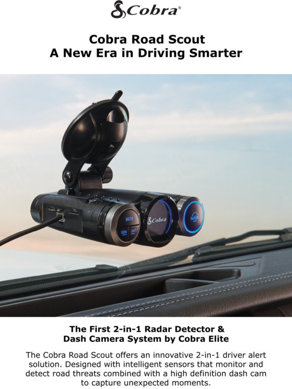 Cobra Electronics: Drive Smarter With The Cobra Road Scout | Milled