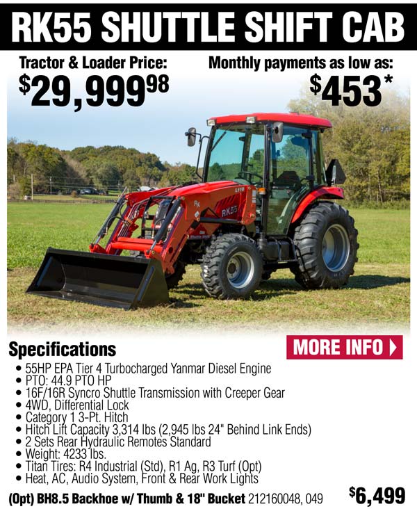 Rural King.com: The RK55 Tractor Put To Work! | Milled