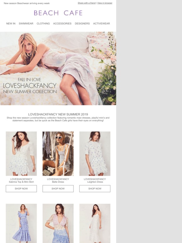 Beach Cafe: Loveshackfancy's Must Have New Collection | Milled
