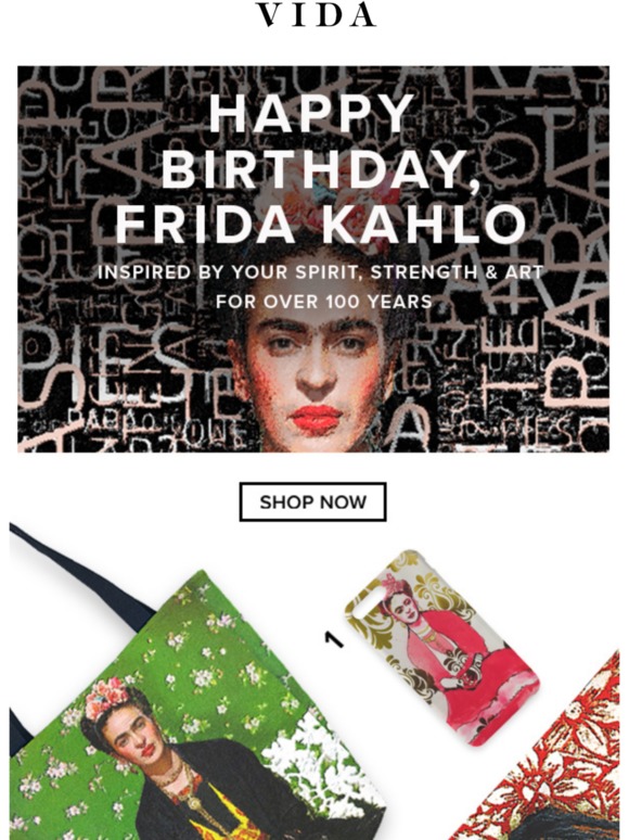 ShopVida: Happy Birthday, Frida Kahlo! | Milled
