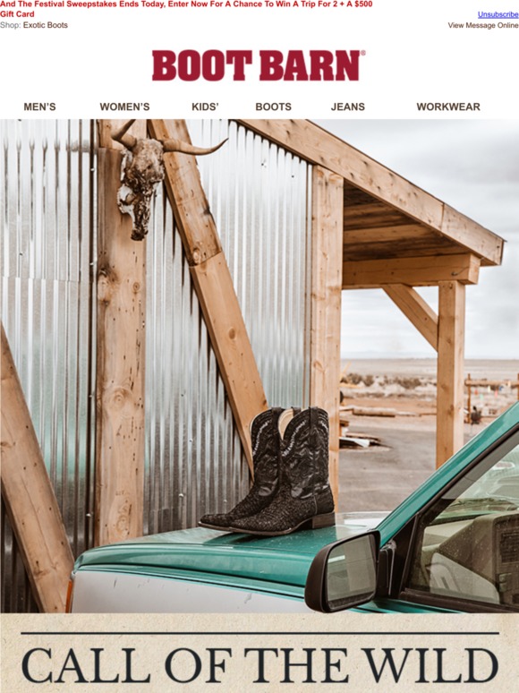 BootBarn.com: New Exotic & Genuine Bison Boots | Milled
