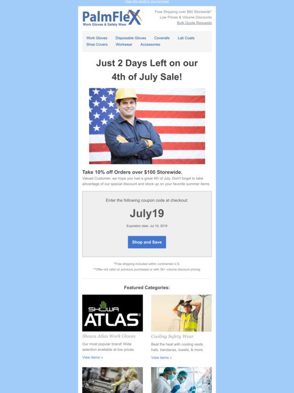 PalmFlex: Last 2 Days! - Take 10% off Storewide | Milled