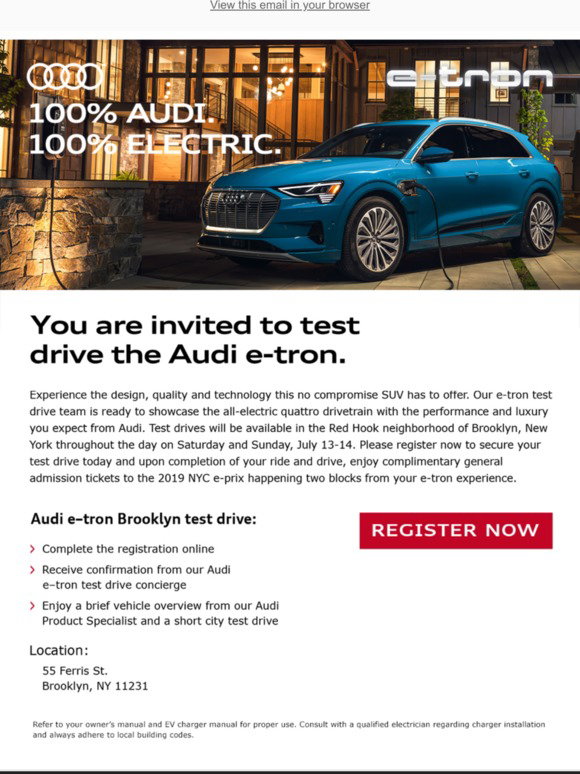 Audi: Exclusive Audi e-tron test drive - Brooklyn, NY | Milled