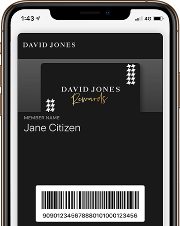 David Jones: Welcome to David Jones Rewards! | Milled