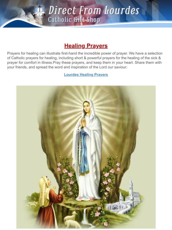 catholic gift shop ltd: Healing Prayers - short & powerful prayers for healing | Milled