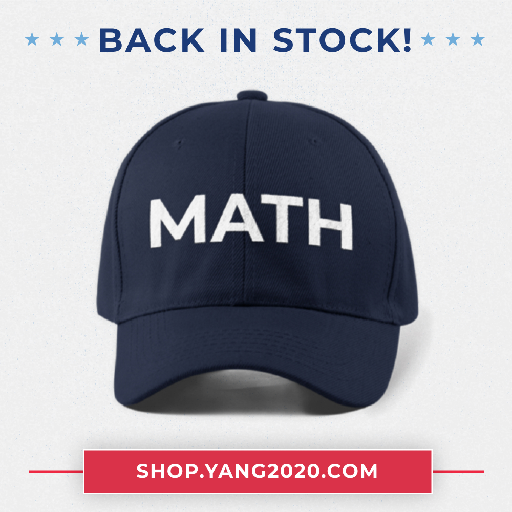 Andrew Yang 2020: IN STOCK: MATH Hats - Get Before the Debate | Milled
