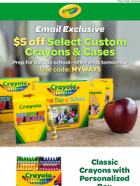 Crayola: Email-Only Custom Crayon Deal! | Milled