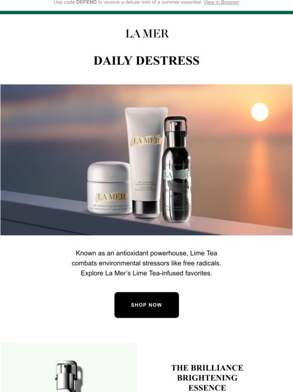 La Mer: Discover the antioxidant power of Lime Tea | Milled