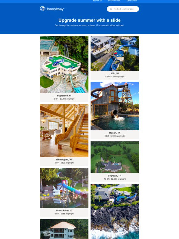 Vrbo: Explore 12 vacation homes with slides included | Milled