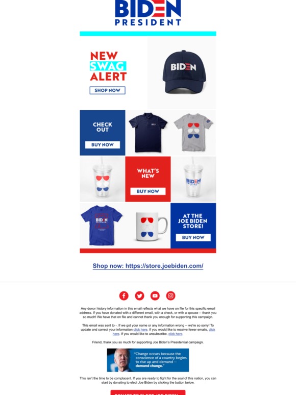 Joe Biden: 😎 new swag alert 😎 | Milled