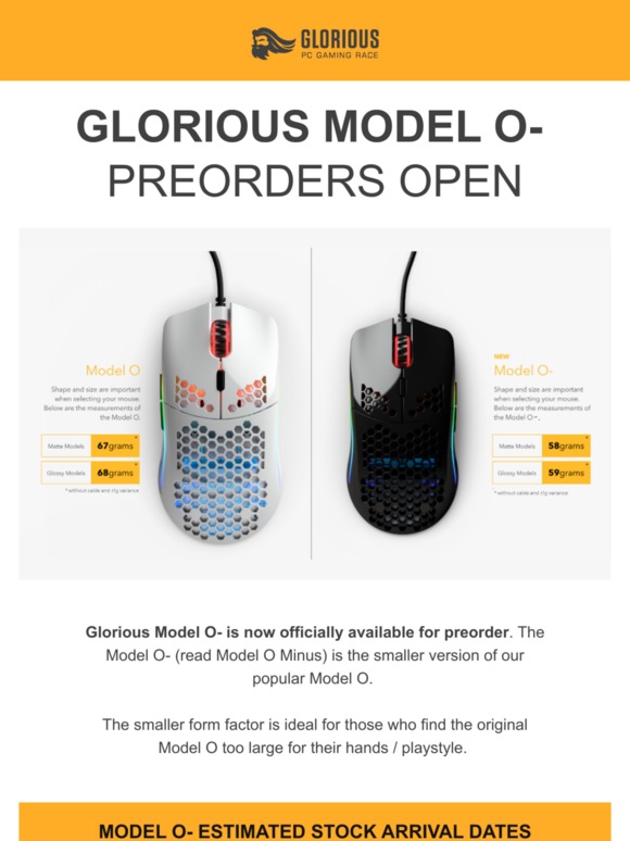 Glorious PC Gaming Race: The Glorious Model O- Preorder Now Live | Milled