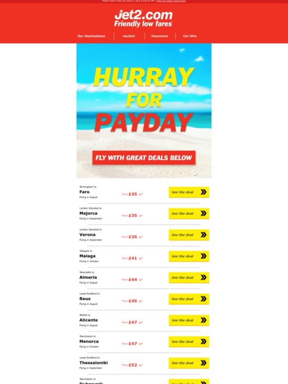 Jet2.com: Payday = ‘yay’ day | Milled