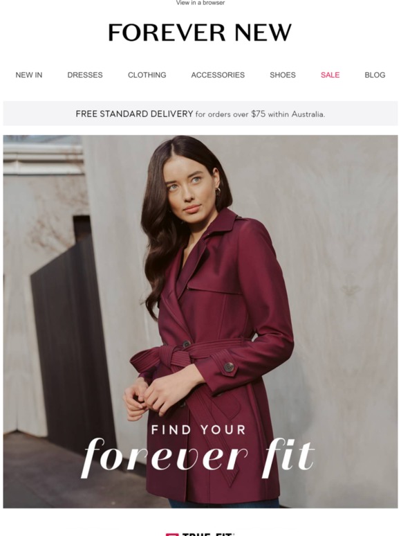 Forever New: Tailored perfection with True Fit | Milled