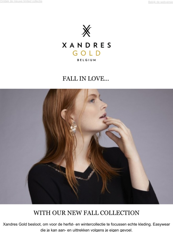 Xandres EU: Ontdek de nieuwe herfst collectie van Xandres Gold | Milled