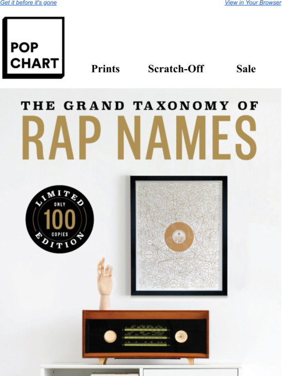 Pop Chart Lab: *NEW* Limited Edition: The GOLD Taxonomy of Rap Names ...