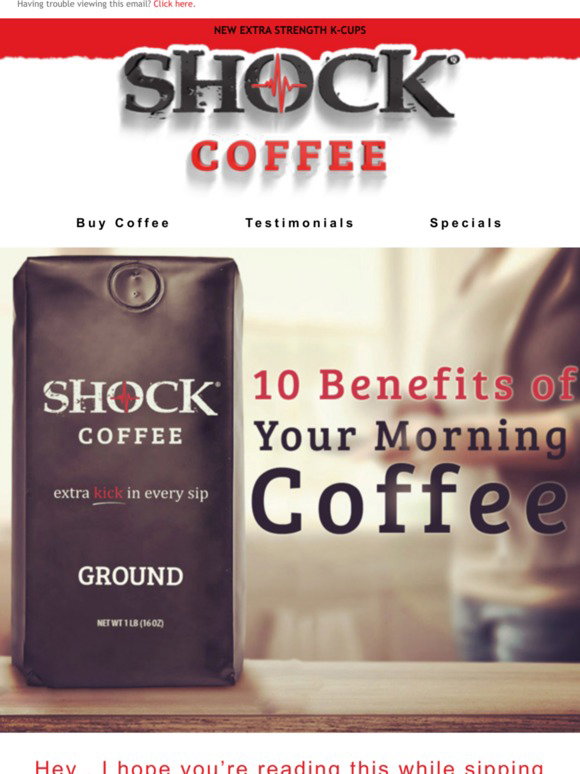 Shock Coffee: 10 reasons why morning coffee improves your life | Milled